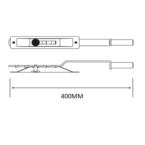FEC 509 – Fecho unha 400mm de embutir – Paulistana Componentes